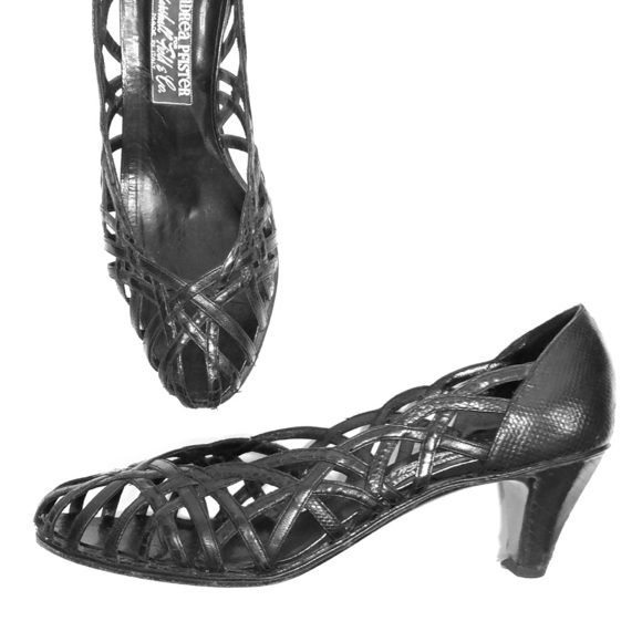 Andrea Pfister | Shoes | Vintage 8s Andrea Pfister Birdcage Leather ...